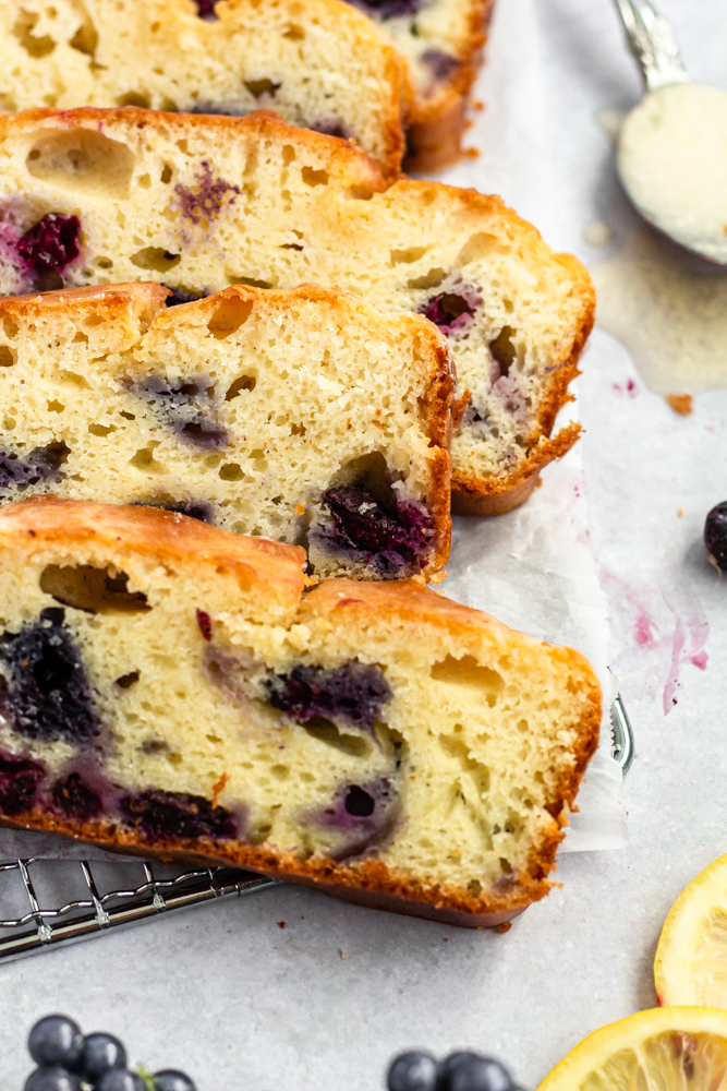 Heart Healthy Lemon Blueberry Bread